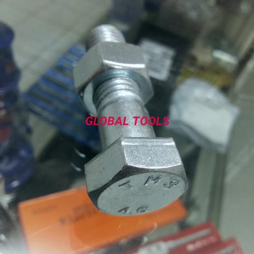Jual Baut mur putih m18 x 60 BMP 18x60 baut galvanized 4.6 mur galpanis ...