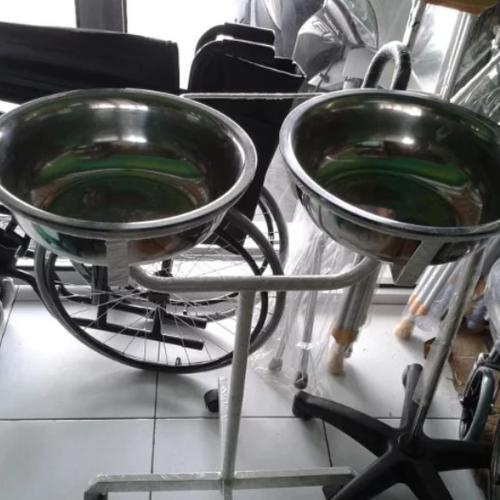 Jual Double Waskom Tiang 1 - Tempat Alat2 Instrumen Medis - Hanya Tiang ...
