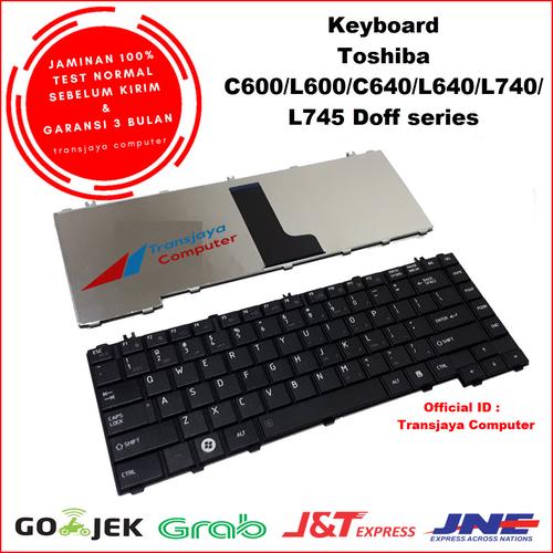 Jual Keyboard Laptop Toshiba Satellite C600, C640, L640 L740 Hitam Doff ...