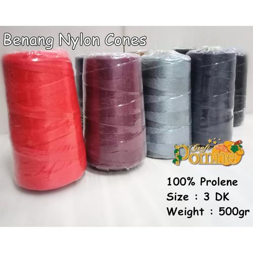 Jual Benang Rajut Nylon Cones 500gr PP Yarn - Jakarta Barat - Pomne ...