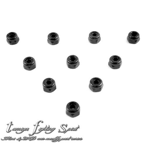 Jual Rep Tamiya 94907 2mm Alloy Steel Lock Nut For Screw (Black) NS301 ...