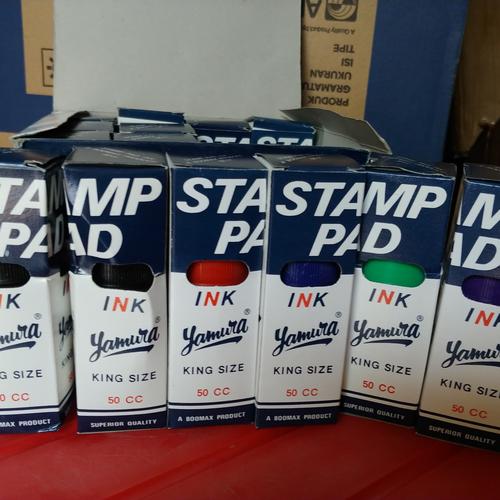 Jual tinta stempel (stamp pad ink) yamura 50 cc (king size) - Ungu ...