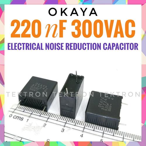 Jual Okaya 220nF 300V Electrical Noise Reduction Capacitor 224 0.22uF ...