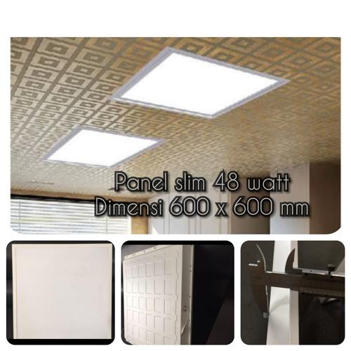 Jual Lampu Led Downlight Panel 600x600 mm 48w 48 watt 48watt Slim Inbow ...