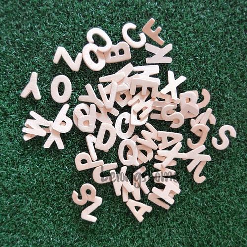 Jual Wooden Alphabet // Huruf Alfabet Kayu 2 cm - Jakarta Barat ...
