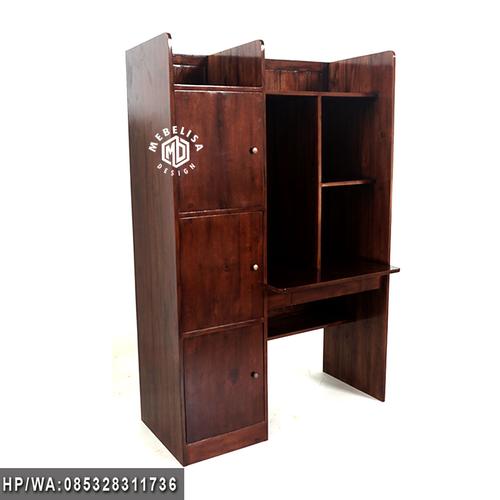 Jual Meja lemari belajar minimalis jati, meja belajar anak-anak ...