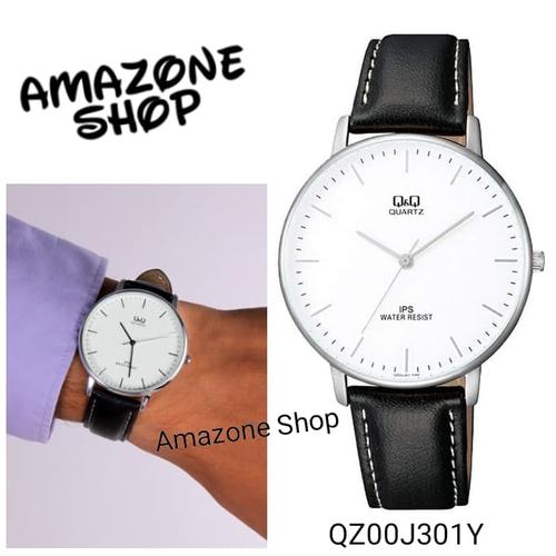 Jual Jam Tangan Q&Q QQ QnQ QZ00J301Y Original Tali Kulit QQ IPS Slim ...