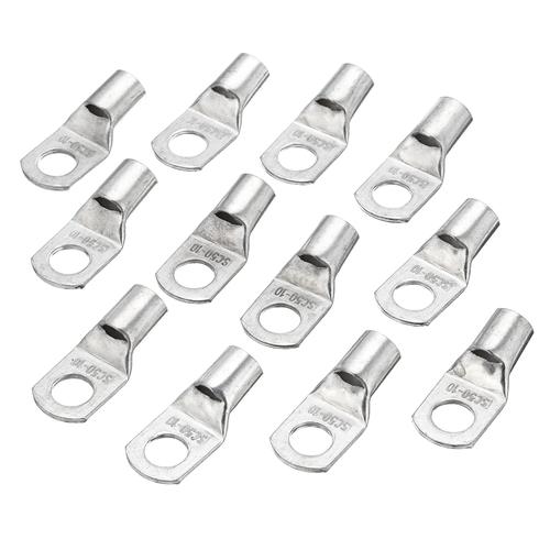 Jual 12 Pcs 1/0 AWG Copper Cable Lugs 3/8 Electrical Terminal Block ...