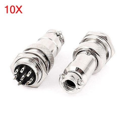 Jual 10 Sets GX16-8 16mm 8 Pin Male & Female Wire Panel Connector ...