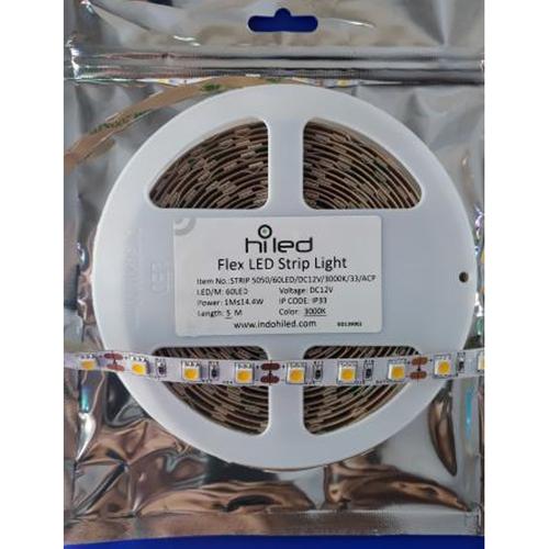 Jual LED Strip HILED SMD 5050 IP33 60 mata 5 meter warm white 3000K ...