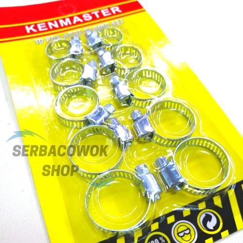 Jual Klem Selang Set 10 Pcs Hose Clamp Set Kenmaster Termurah ...