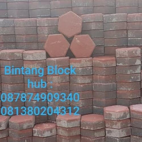 Jual Paving Block Segi Enam Merah - 6 - Kota Bekasi - Bintang Block ...