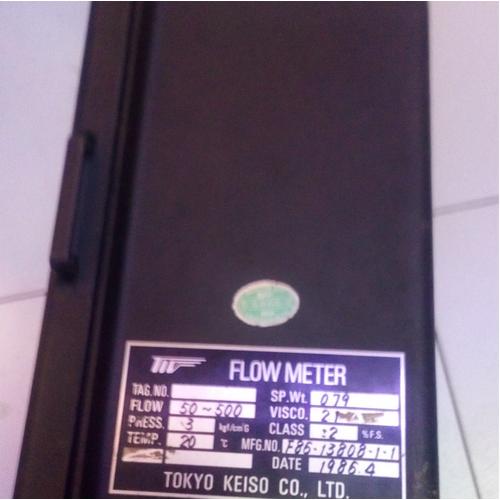 Jual Tokyo Keiso Flowmeter /Flow monitor MFG.No.F86.13808.1.1. Japan ...