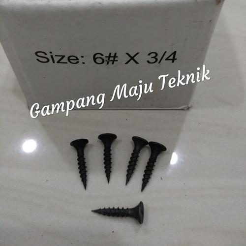Jual skrup gypsum hitam 3/4 inchi / baut gipsum - Kota Medan - VRT ...