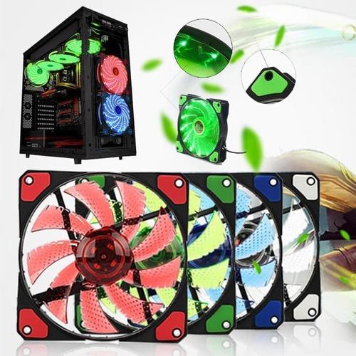 Jual fan case led 15 nyk - fan casing 12cm led Kipas PC color - Putih ...
