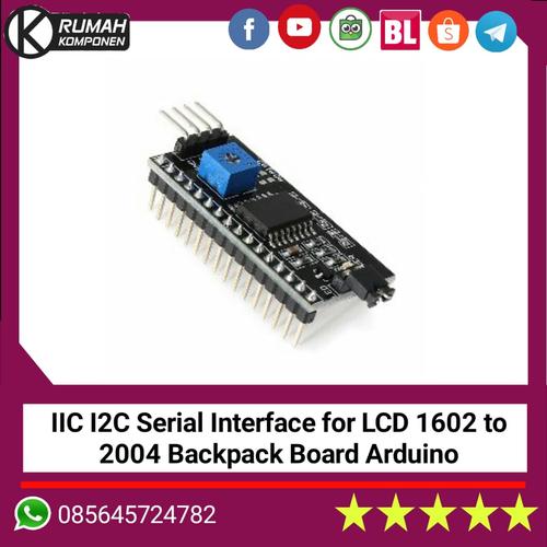 Jual IIC I2C Serial Interface for LCD 1602 to 2004 Backpack Board ...