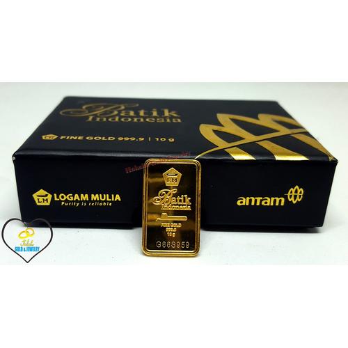 Jual Logam Mulia Antam Batik Sidomukti 10gram 24K Gold Bar Fine Gold ...