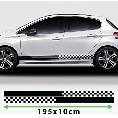 Jual Stiker Body Mobil Unik Lucu Cutting Sticker Racing Strip - Racing ...