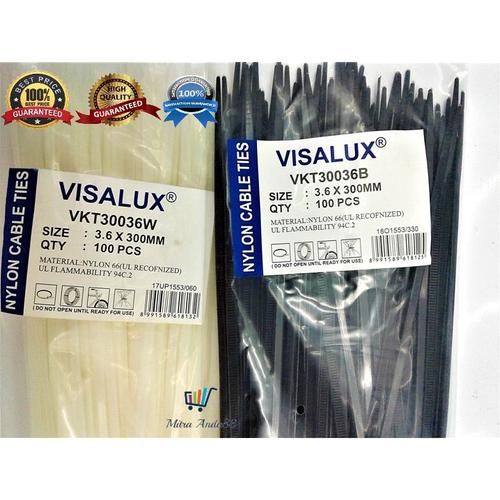 Promo KABEL PENGIKAT / KABEL TIES 30CM 12" VISALUX (100pcs) 300X3.6MM B ...