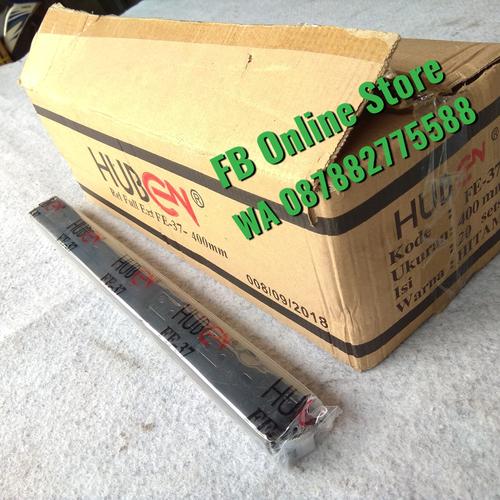 Jual Rel Laci Double Track 40 cm FE37 Full Ext HITAM + BONUS Skrup ...