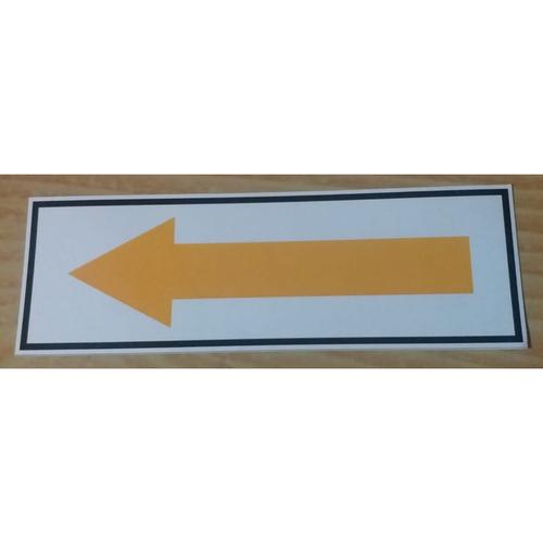 Jual SIGN LABEL STICKER KECIL PENUNJUK PANAH KUNING ARAH 15X5CM K3 ...