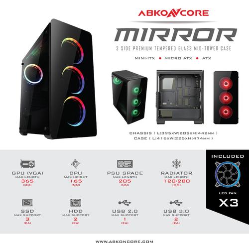 Jual Casing Abkoncore Mirror / Casing Gaming Abkoncore Mirror Mid Tower ...