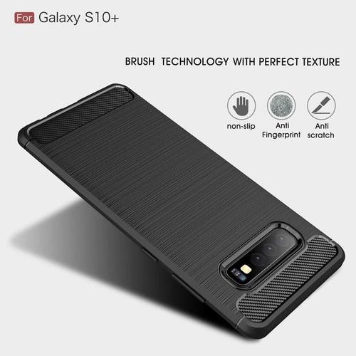 Jual Soft Case Samsung Galaxy S10 S10e Note 8 9 10 Plus Ipaky Carbon ...
