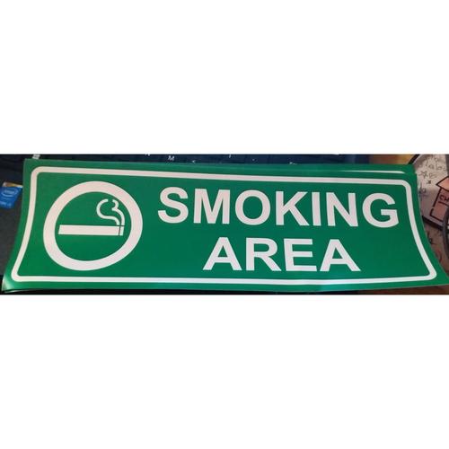 Jual SIGN LABEL STICKER SMOKING AREA DIM 30X10CM STIKER K3 RAMBU ...