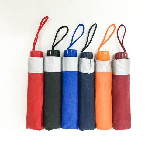 Jual Payung Lipat 3 Polos Gagang Warna GRC Sablon Silver - 72007 ...