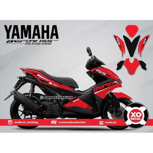 Jual DECAL STICKER YAMAHA AEROX RED THAILAND LIVERY DESIGN - Jakarta ...