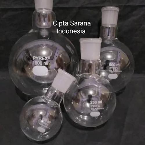 Jual Boiling Flask-Labu Didih 500ml Round/Flat Bottom Pyrex - Kab ...