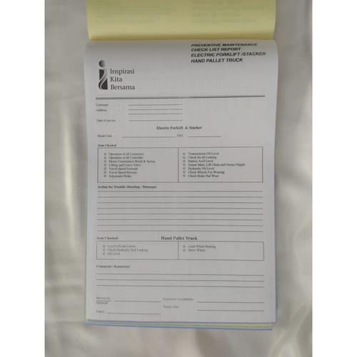 Jual Cetak Formulir NCR A4 Bisa Custom Desain - 2 ply, 1 warna - Kota ...