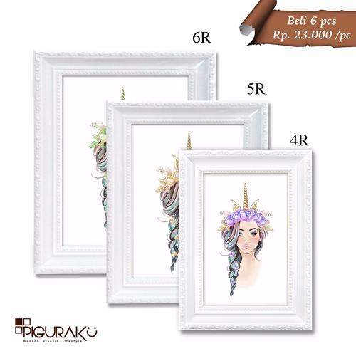 Jual 5R Frame Pigura Bingkai Foto Classic - White - Kota Surabaya ...