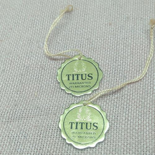 Jual Titus Gold hang tag label merk jam tangan antik solvil et titus ...