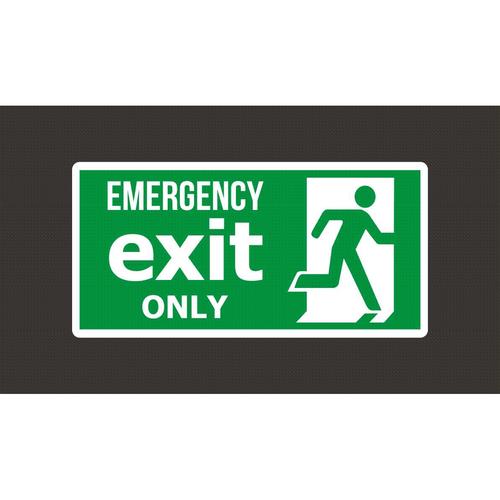Jual Sticker Emergency Exit Only Sticker Safety Sign K3 - Kota Bekasi ...