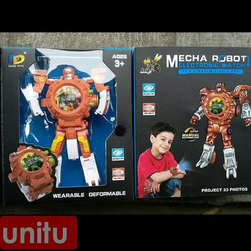 Jual Jam Tangan dan mainan Transformers Mecha Robot bisa sorot gambar ...