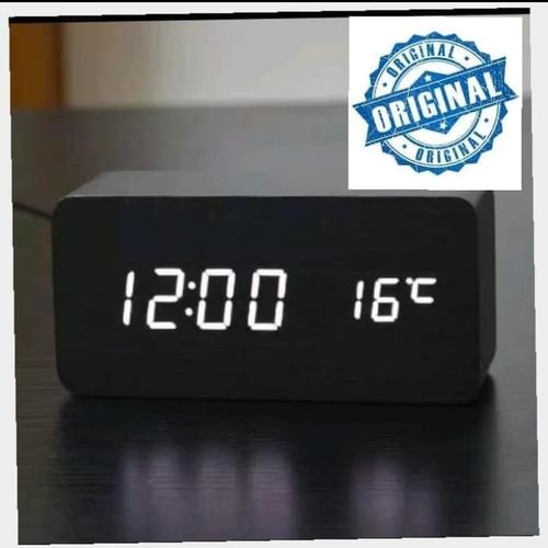 Jual JAM DIGITAL KAYU Jam Meja SANGAT UNIK DAN ELEGAN JAM LED MEJA ...
