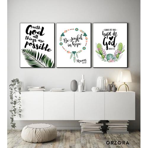 Jual Poster Rohani Kristen / Dekorasi Rumah /Poster Inspirasi(AP30003 ...