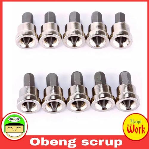 Jual Set 10Pcs Mata Obeng Scrup Bor dengan Bahan HSS High Speed Steel ...