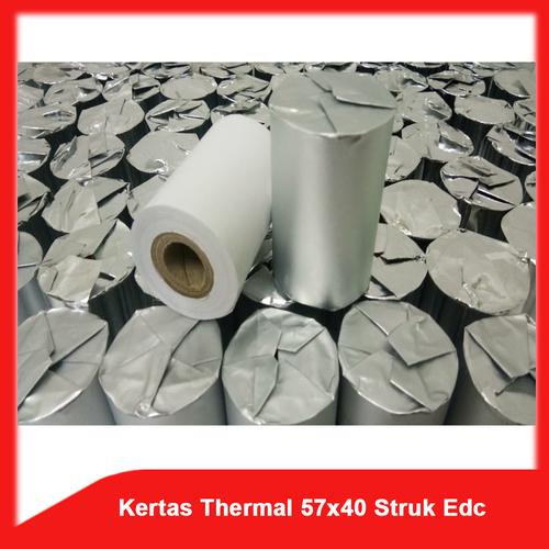 Jual KERTAS STRUK THERMAL PAPER ROLL/ KERTAS MOBILE PRINTER 57x40 ...