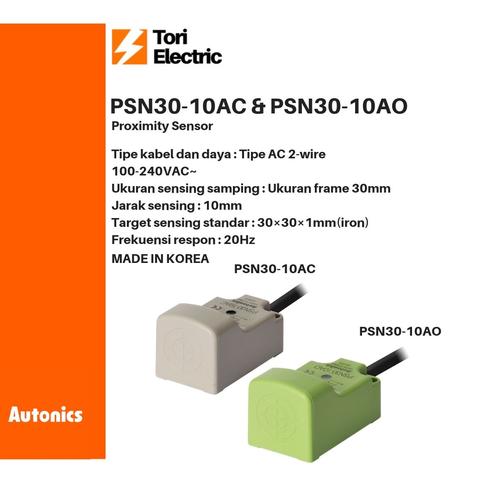 Jual AUTONICS PROXIMITY SENSOR PSN30-10AC & PSN30-10AO 100% ORI - PSN30 ...