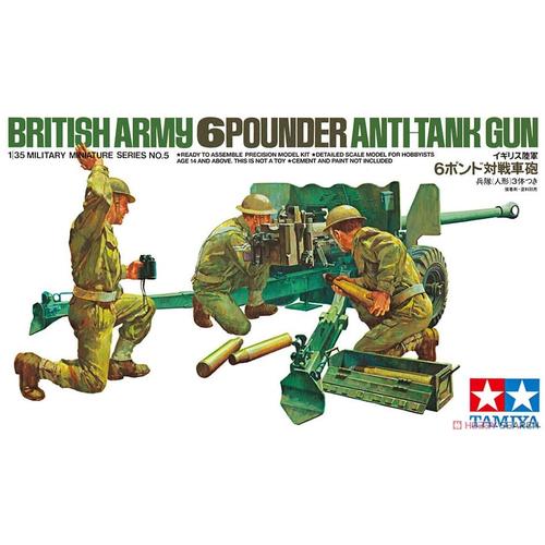 Jual Tamiya 35005 1/35 British Army 6Pounder Anti-Tank Gun - Kota ...