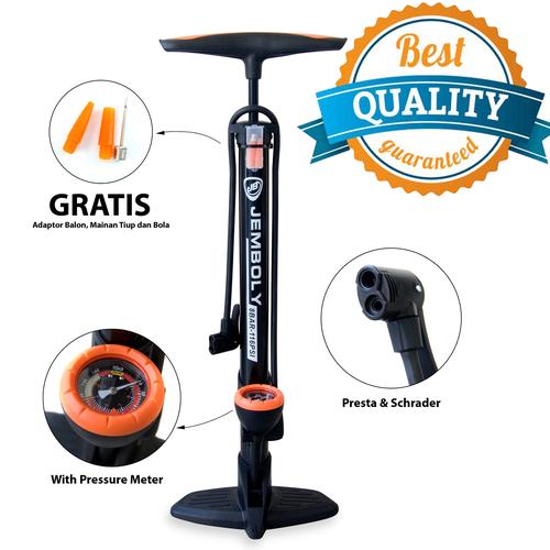 Jual Jemboly Pompa Sepeda PROFESIONAL dengan Pressure Meter - PS 9938 ...
