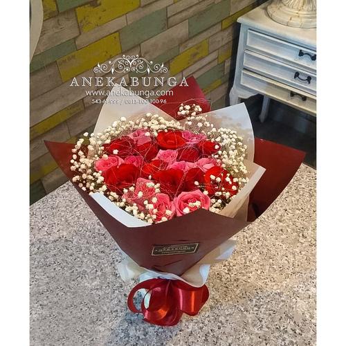 Promo Buket Bunga Asli Fresh Birthday Hand Bouquet Flower bucket ...