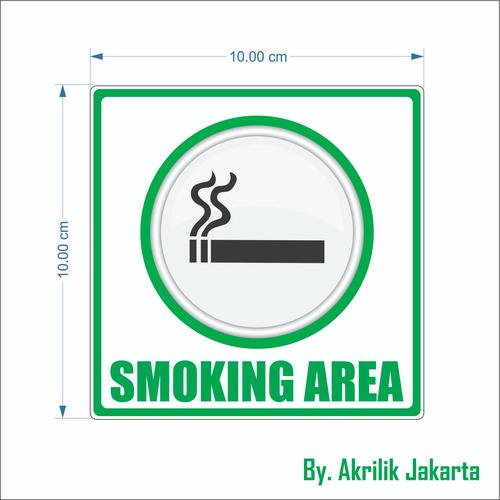 Jual Rambu Area Merokok / Smoking Area 10 x 10 - Jakarta Timur ...