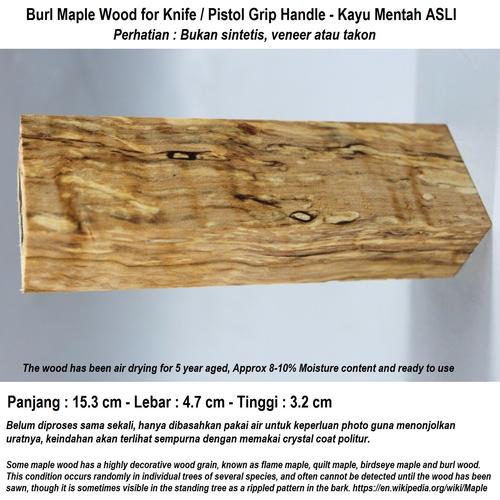 Jual Kayu Maple - Burl Maple Wood Blank - 3915 - 1 - Kota Tangerang ...