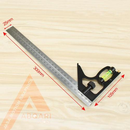 Jual Combination Square Ruler / Siku Kombinasi / Penggaris Waterpass ...