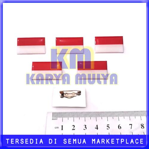 Jual Pin Bendera Merah Putih - Lencana Merah Putih Ukuran 5 Cm - KM ...