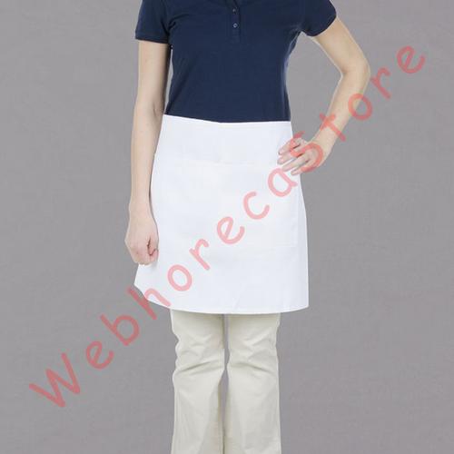 Jual Apron Cotton Mini 60x49cm 2 Pocket / Apron Katun 2 Kantong - Merah ...