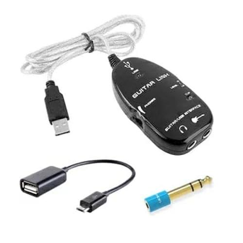 Jual Soundcard USB Guitar Link Kabel OTG Micro USB V-A09 Adaptor ...